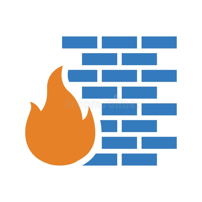 Firewall icon stock illustration. Illustration of protection - 327467857