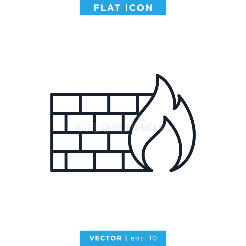 Firewall map pointer icon stock illustration. Illustration of signage ...