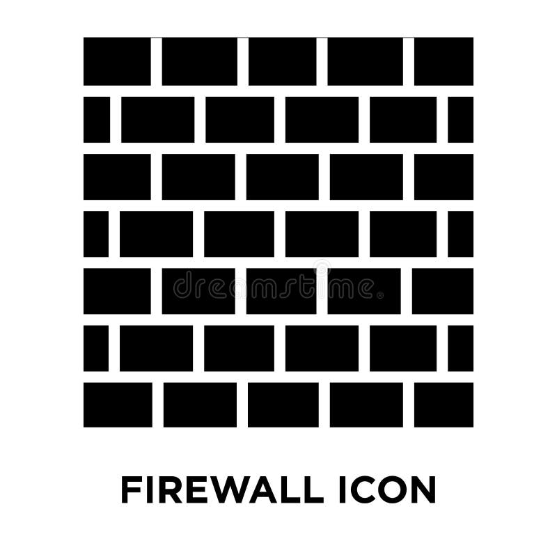 Firewall Icon Vector Isolated On White Background, Logo Concept Stock ...