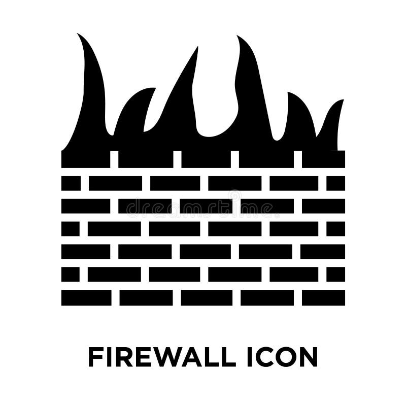 Firewall Icon Vector Isolated On White Background, Logo Concept Stock ...