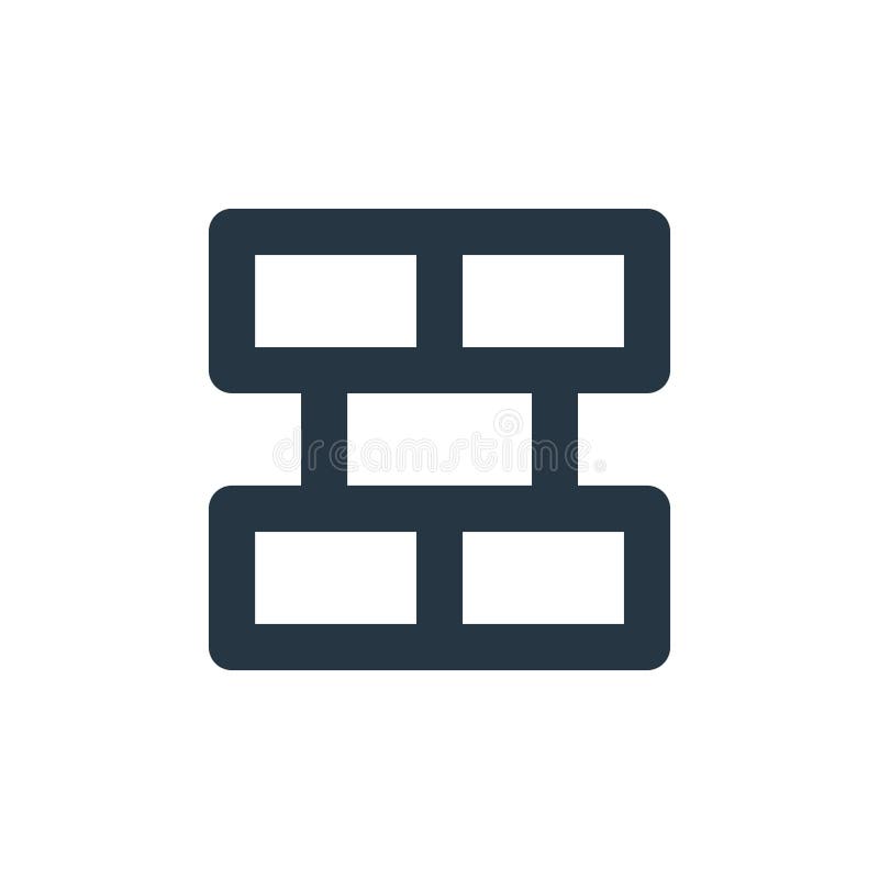 Firewall Icon Vector from Security Concept. Thin Line Illustration of ...