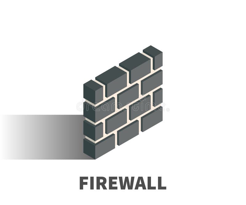 Isometric Firewall Icon Stock Illustrations – 2,950 Isometric Firewall ...