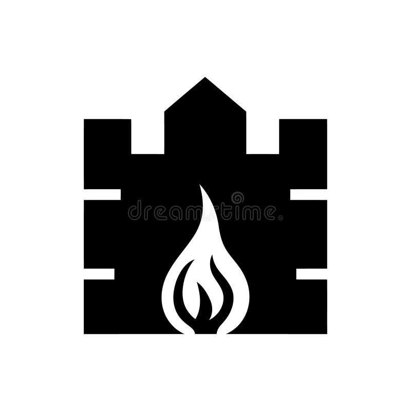 Firewall 3D Icon Illustration with Shield Stock Illustration ...