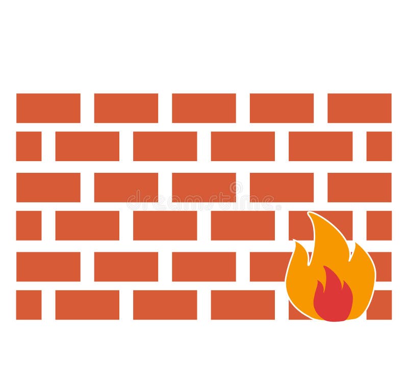 Wall of Fire stock vector. Illustration of glow, flame - 110304050