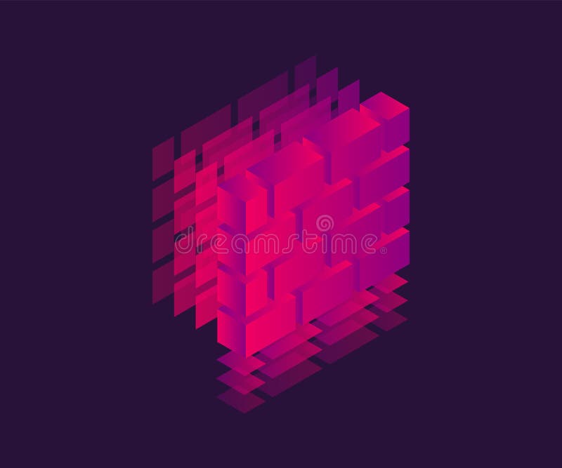 Firewall Isometric Icon. Vector 3D Illustration. Stock Vector ...