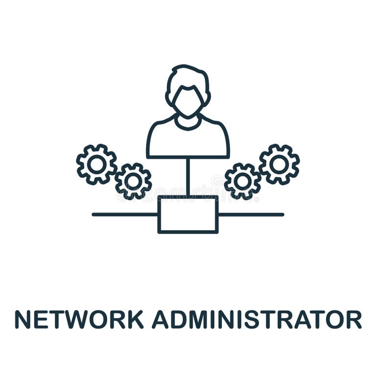 Firewall Line Icon. Simple Element from Internet Security Collection. Creative Firewall Outline ...