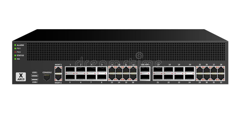 Firewall for Mounting in a 19 Inch Rack with 16 Ethernet Ports, 16 ...