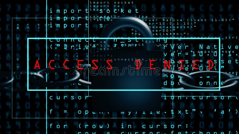 Firewall on Network Denies Access To Hacker Stock Illustration ...