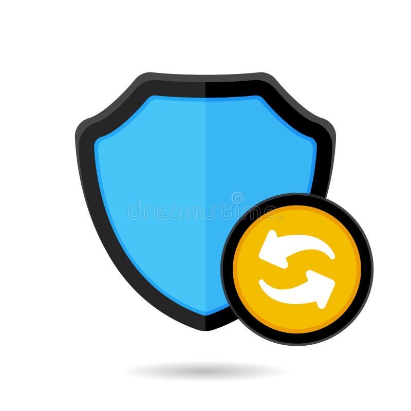 Firewall Protect Protection Security Shield Update Icon Stock Vector ...