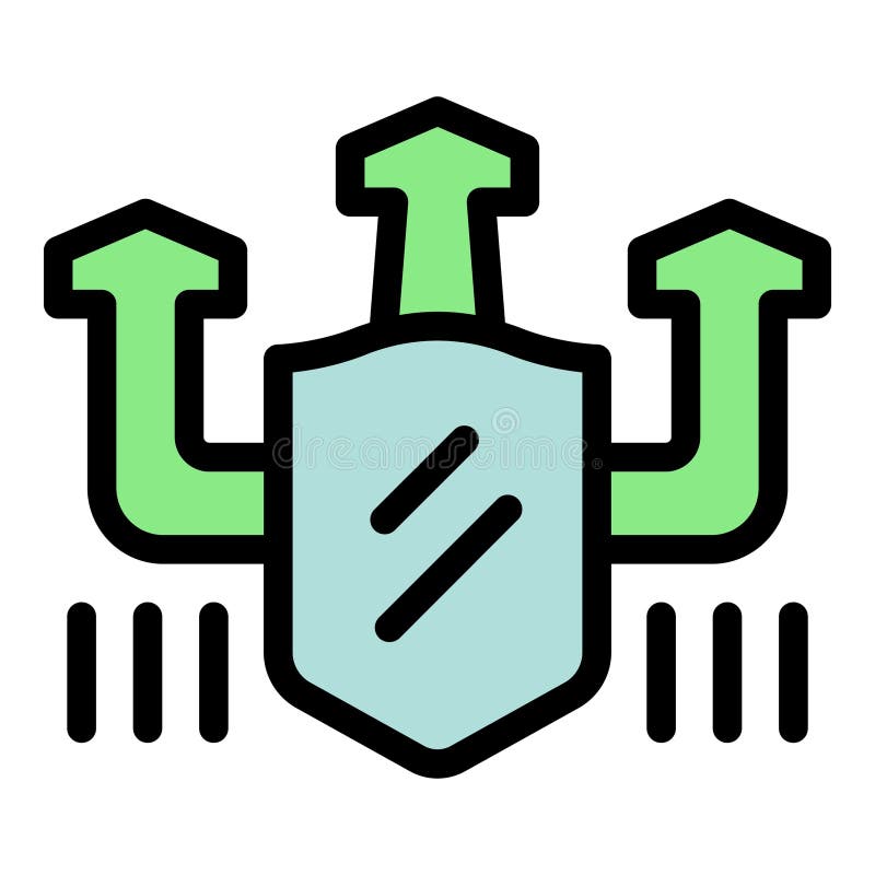 Firewall Protecting from Malware Attacks with Three Green Arrows ...