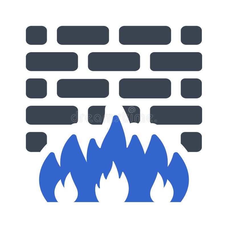 Firewall protection icon stock vector. Illustration of designed - 351613037