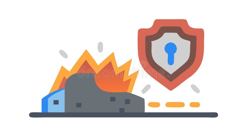 Firewall Protection Icon, Vector Design Generative AI Stock Vector ...