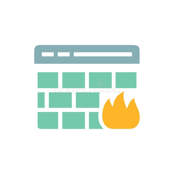 Firewall Security Icon stock image. Illustration of management - 357855821