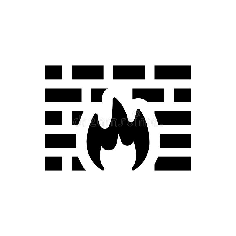 Firewall icon stock vector. Illustration of logo, security - 288054660