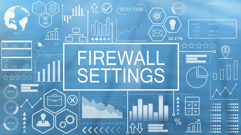 Firewall Settings, Animated Typography Stock Video - Video of design ...