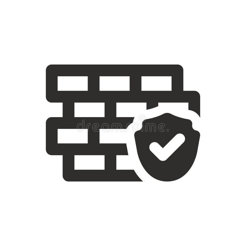 Firewall icon stock vector. Illustration of logo, security - 288054660