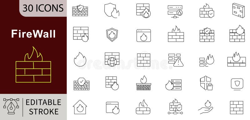 Firewall Signs Stock Illustrations – 2,776 Firewall Signs Stock ...