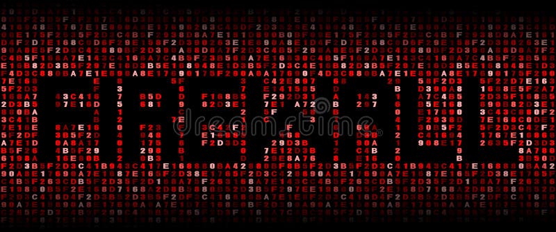 Firewall Text on Hex Code Illustration Stock Illustration ...