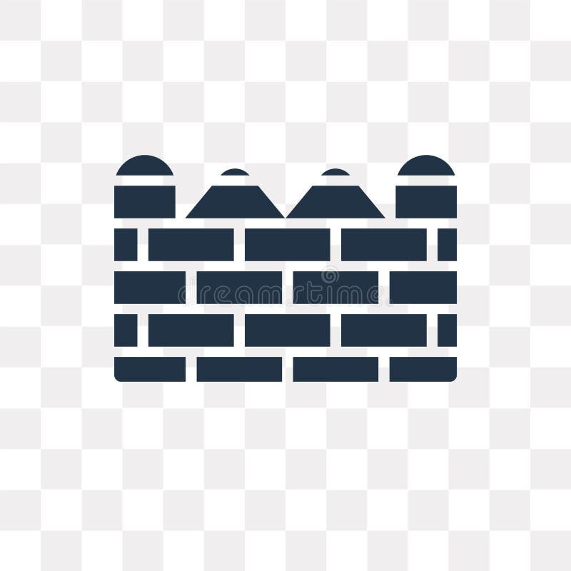Firewall Vector Icon Isolated on Transparent Background, Firewall ...