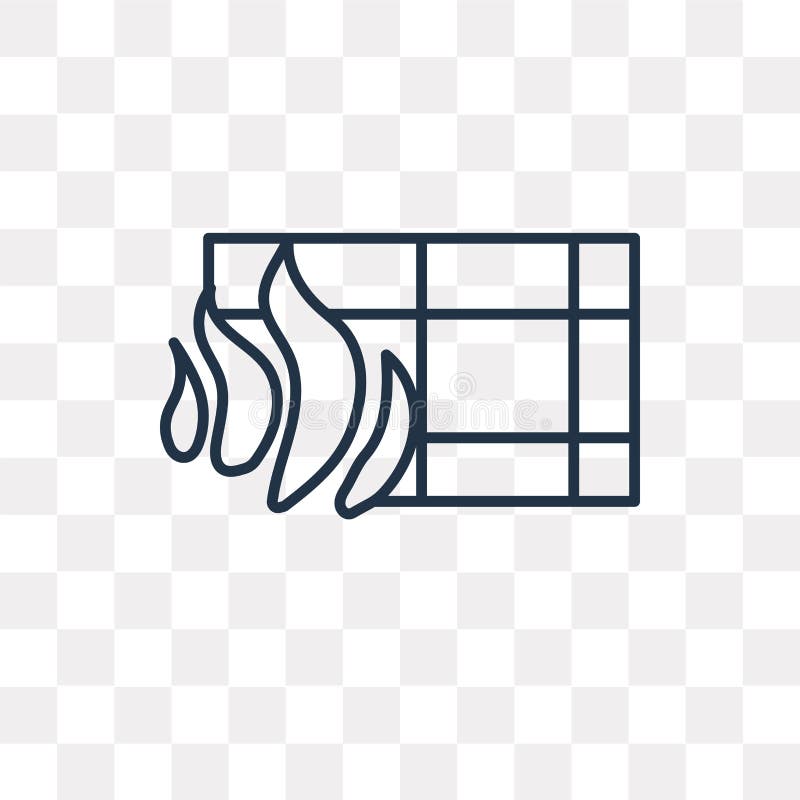 Firewall Vector Icon Isolated on Transparent Background, Linear Stock ...