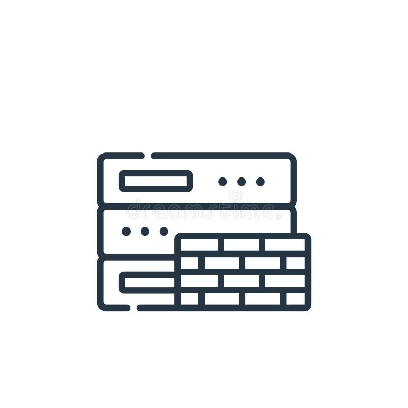 Firewall - App Icon stock illustration. Illustration of warning - 110025476