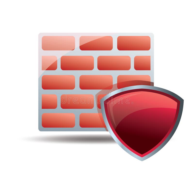 Firewall. Vector Illustration Decorative Design Stock Vector ...