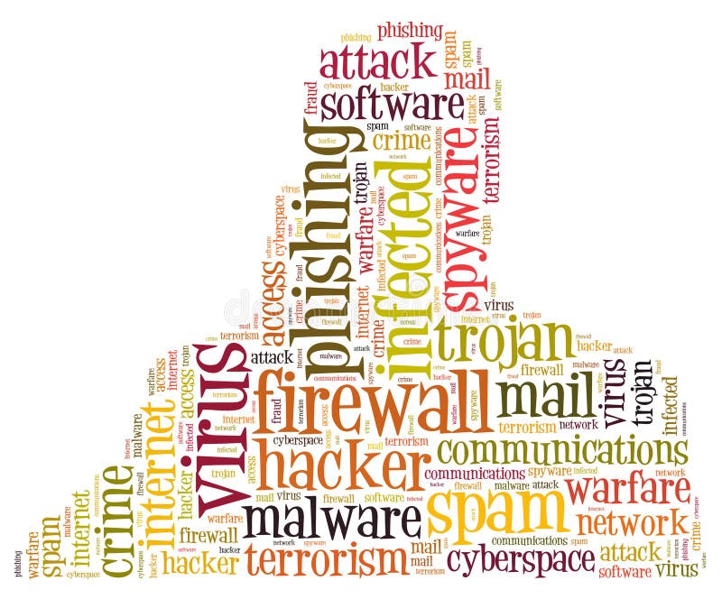 Firewall Virus word cloud stock illustration. Illustration of internet ...