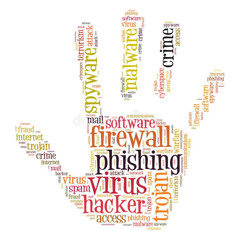 Firewall Virus word cloud stock illustration. Illustration of cloud ...