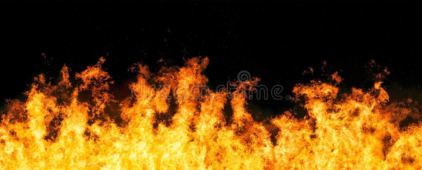 Wall of fire panorama stock image. Image of flametounge - 3977749