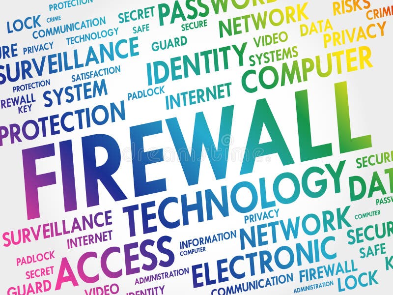 Firewall word cloud stock vector. Illustration of password - 142007491