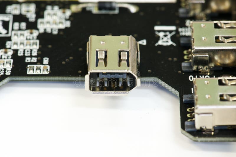 Computer ports stock photo. Image of chip, computers, connection - 4461178