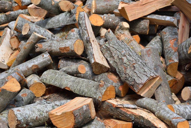 Chopped Firewood on a Stack Stock Image - Image of fire, natural: 115919433