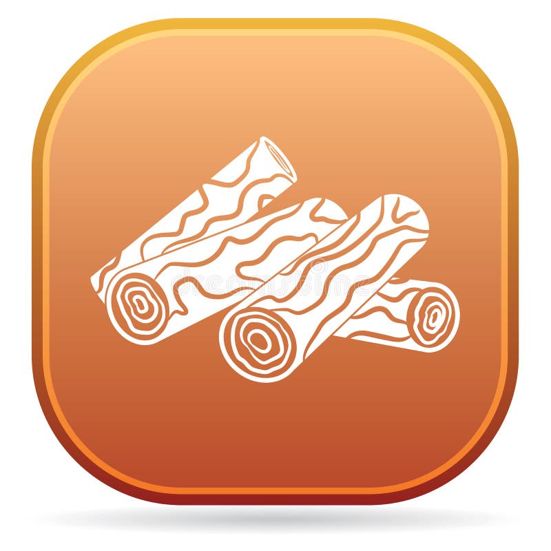 Firewood for bonfire icon stock vector. Illustration of icon - 128361784
