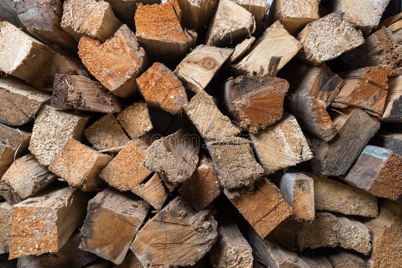 Firewood of Different Types Stock Image - Image of stacked, nature ...