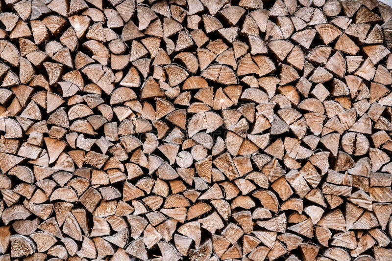 Firewood for Fireplace Wooden Lumber Stack Stock Image - Image of ...