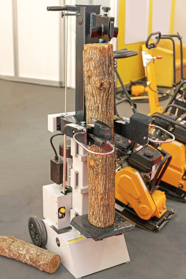 Firewood Processor Machine stock photo. Image of cutter - 211282688