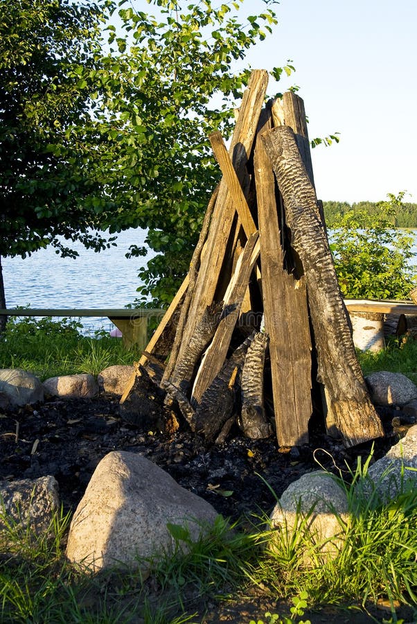 Firewood Ready To Make a Fire . Stock Photo - Image of arson, fireplace ...