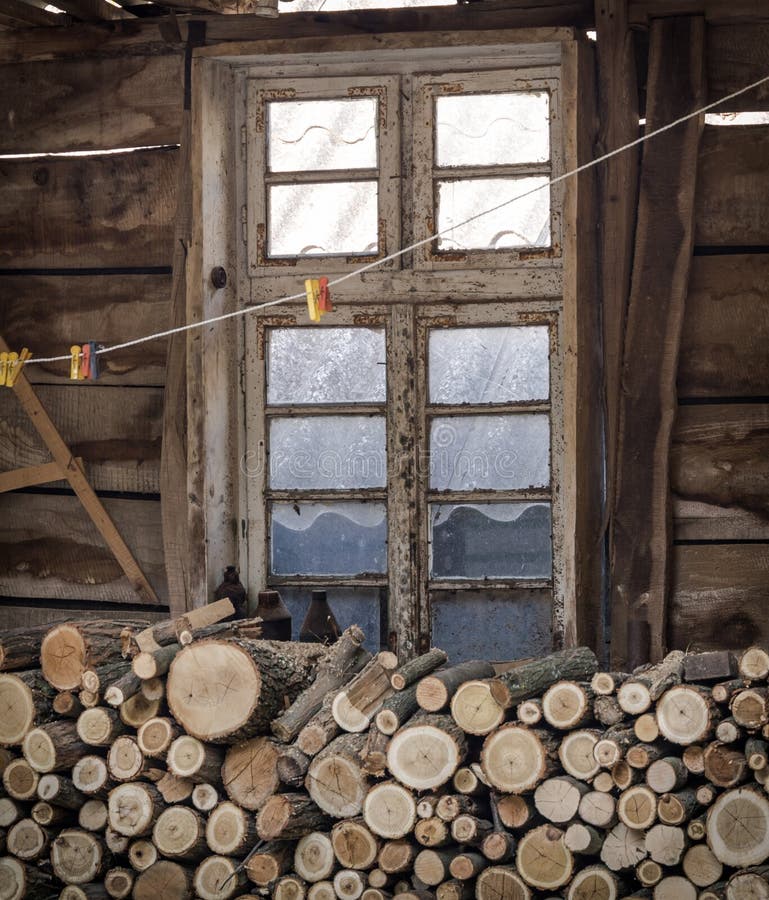 Rusty. Window. Old. Village. Wall. Abandoned Stock Image - Image of ...
