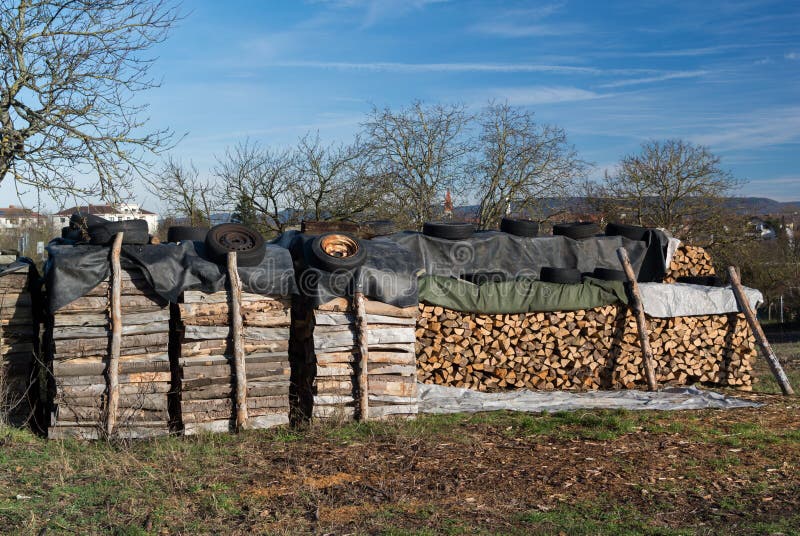 Firewood Stack for Home stock image. Image of heating - 91547131