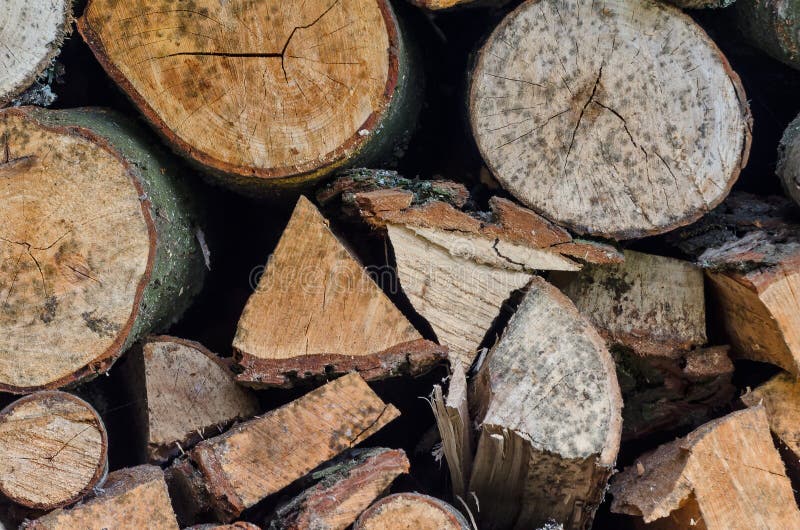 FIREWOOD stock image. Image of natural, stump, pieces - 94093873