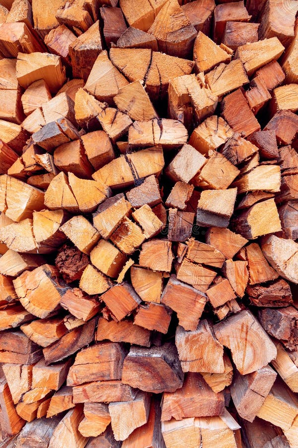 Firewood. Stacked Logs stock photo. Image of lumber - 198448424