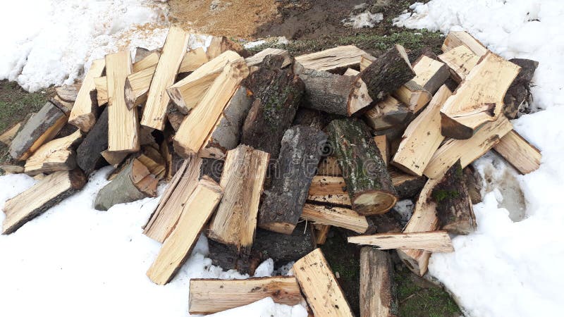 Firewood for winter stock photo. Image of texture, winter - 112908648