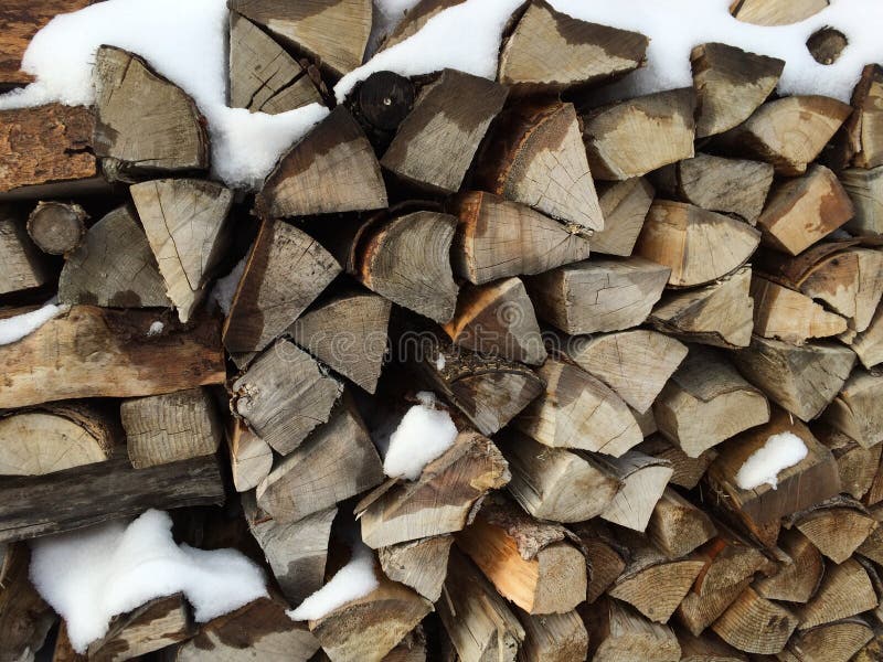 Firewood in winter stock image. Image of pollution, store - 82216293