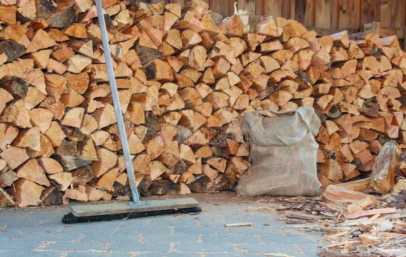Firewood work stock image. Image of provision, scene - 25619211