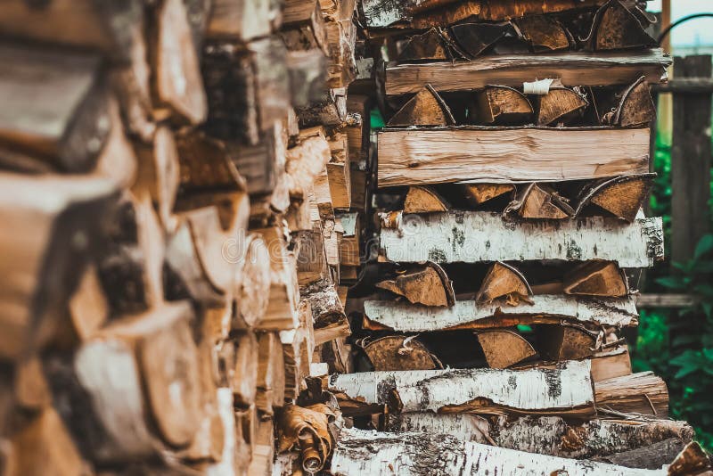 Firewood in the yard stock photo. Image of delivery, home - 45714668