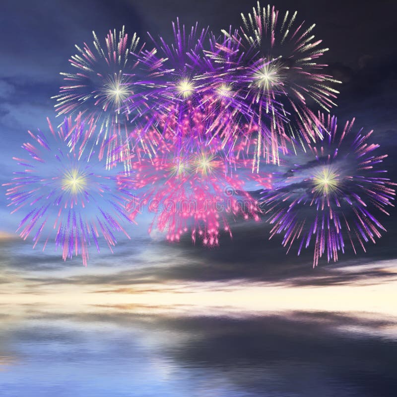 Digital firework stock illustration. Illustration of black - 25953725