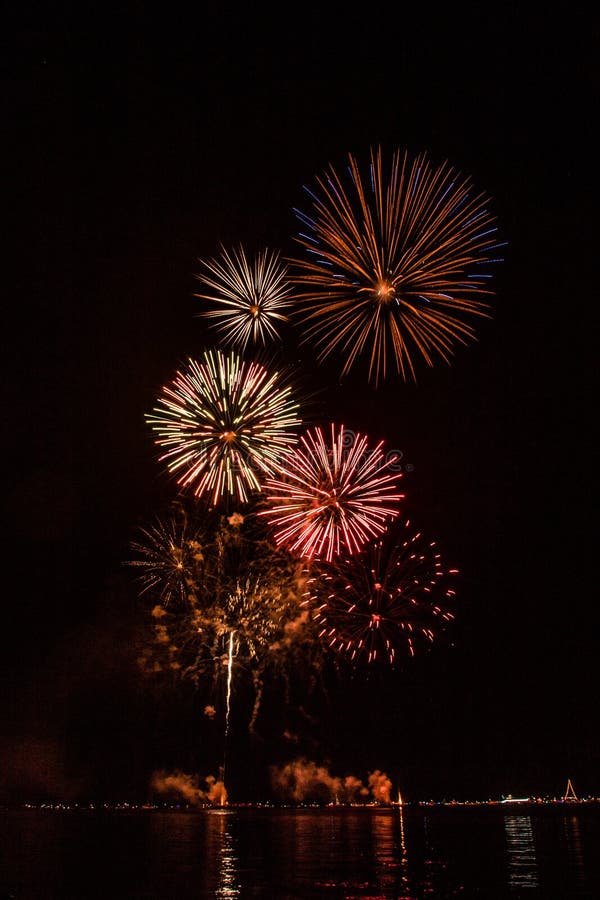 Firework in Aalsmeer stock image. Image of beautiful - 106331891