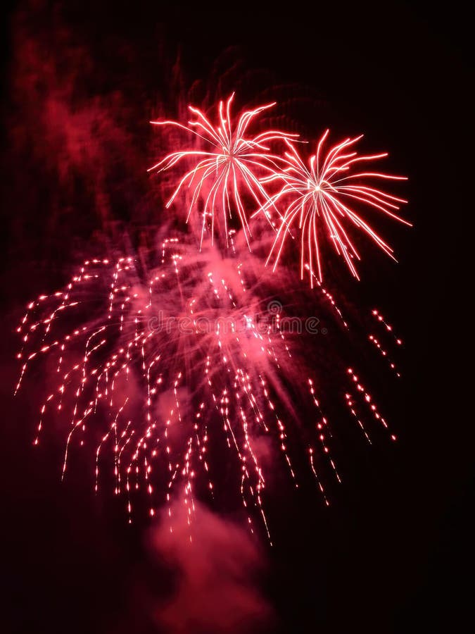 Firework Amusement Entertainment Fun at Night Stock Photo - Image of ...