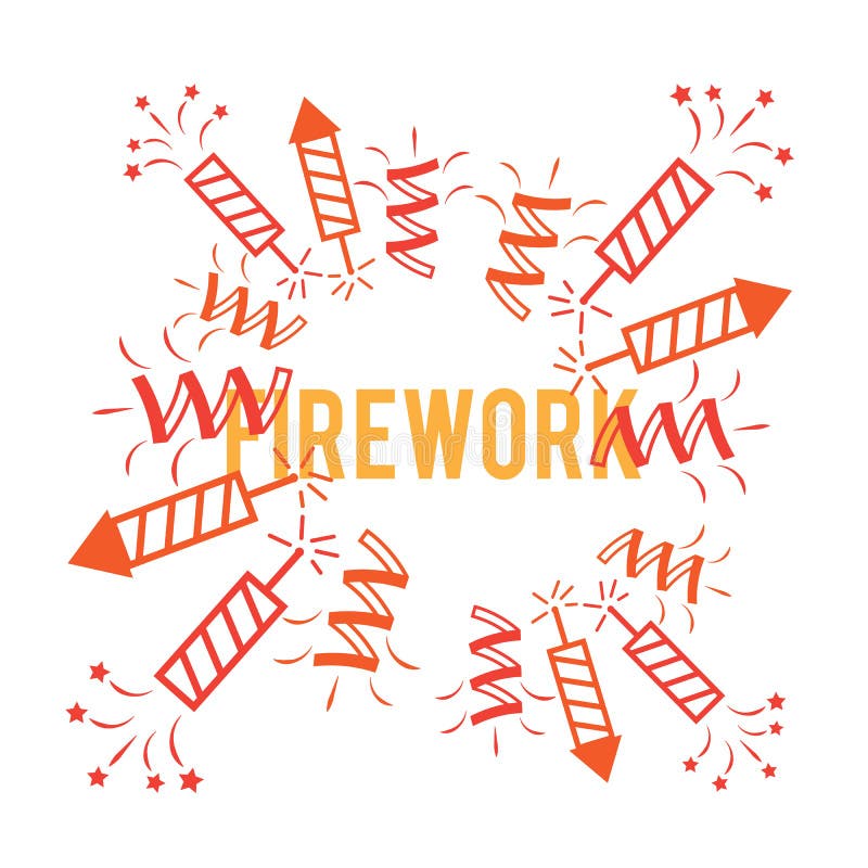 Firework Company Logo Design Stock Illustration - Illustration of ...