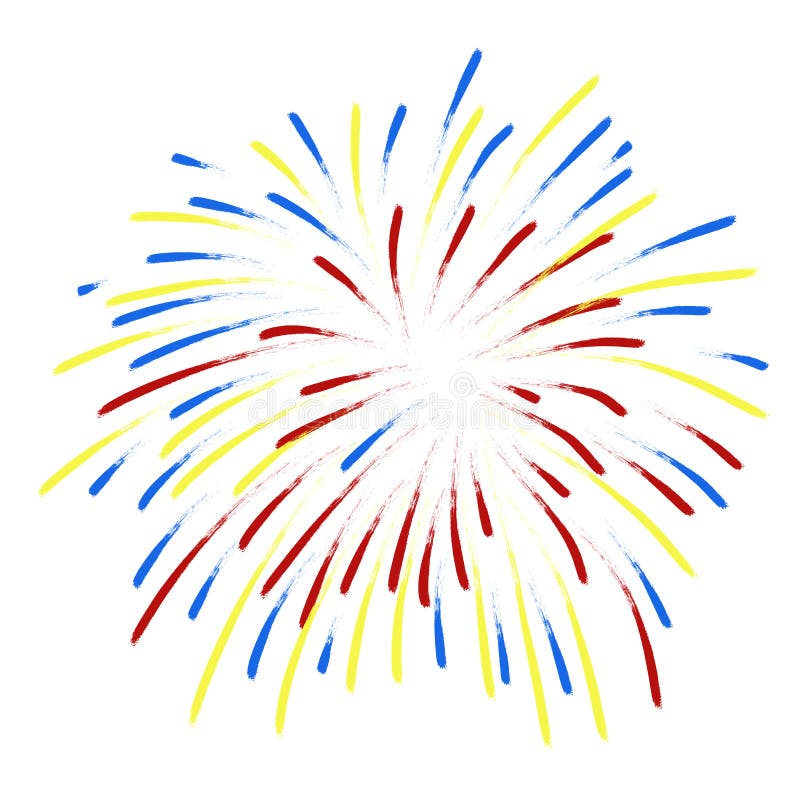 Firework Burst New Year Celebration Illustration Icon Stock Vector ...